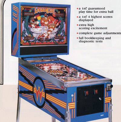 PinballPrice.com - Williams Laser Cue pinball machine