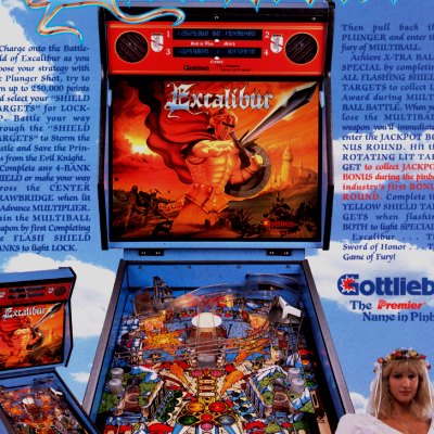 PinballPrice.com - Gottlieb Excalibur pinball machine